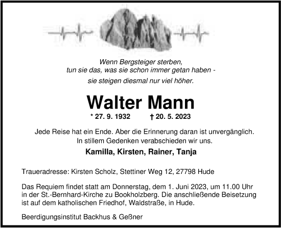 Alle Traueranzeigen der Nordwest Zeitung und Emder Zeitung