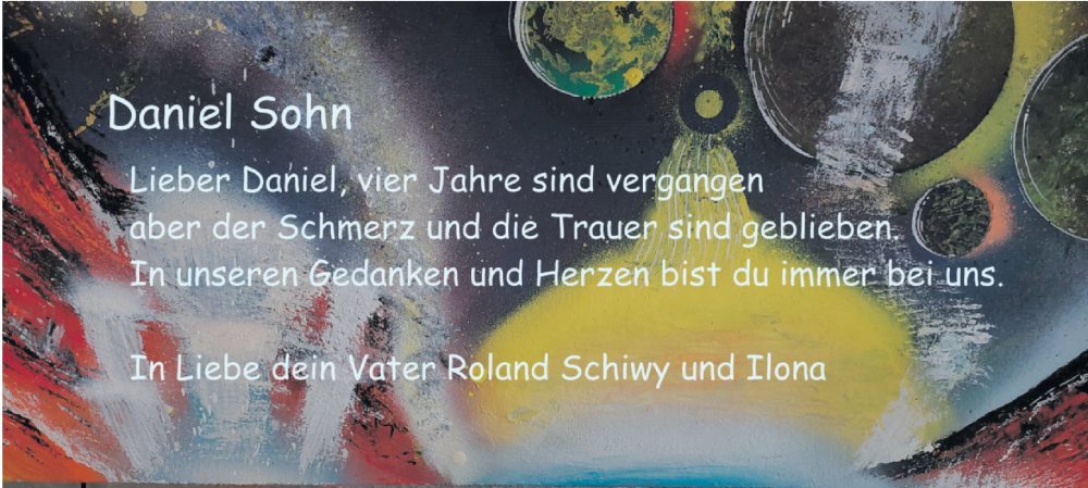 Traueranzeigen von Daniel Sohn | nordwest-trauer.de