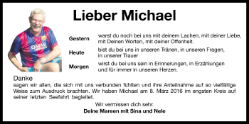 Traueranzeigen von Michael Prahl | nordwest-trauer.de