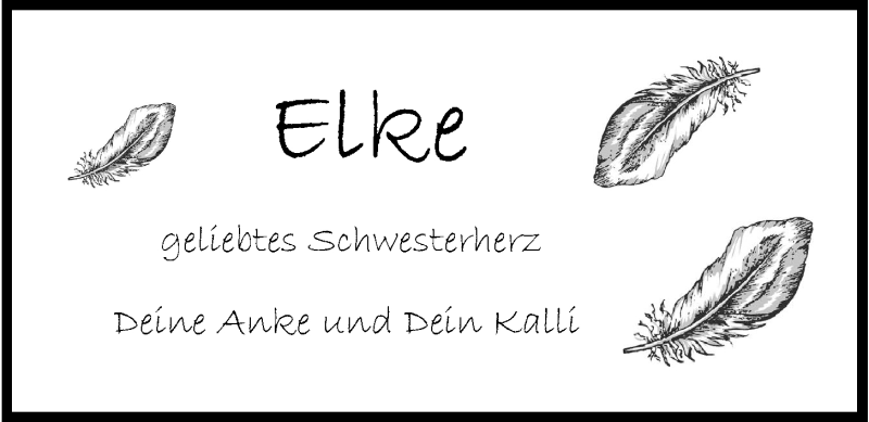 Traueranzeigen von Elke Martin | nordwest-trauer.de